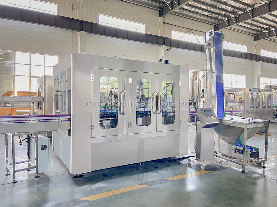 3 in 1 Automatic Drinking Sparkling Water Filling Machine Complete Mineral Water Bottling Plant ...